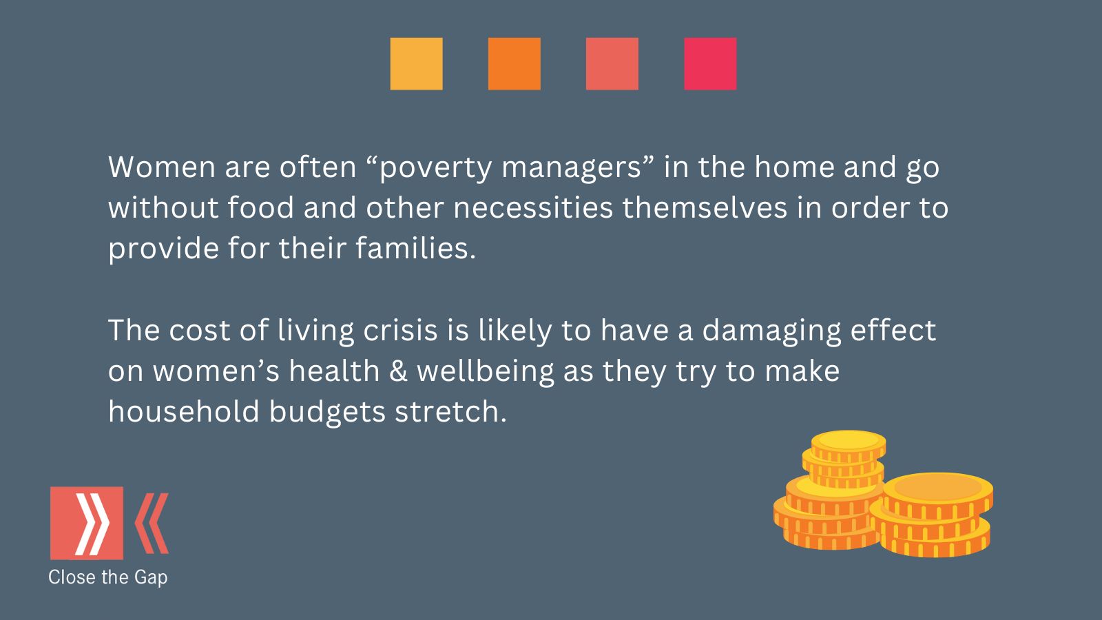 Close the Gap | Blog | Gender inequality means that women are being ...